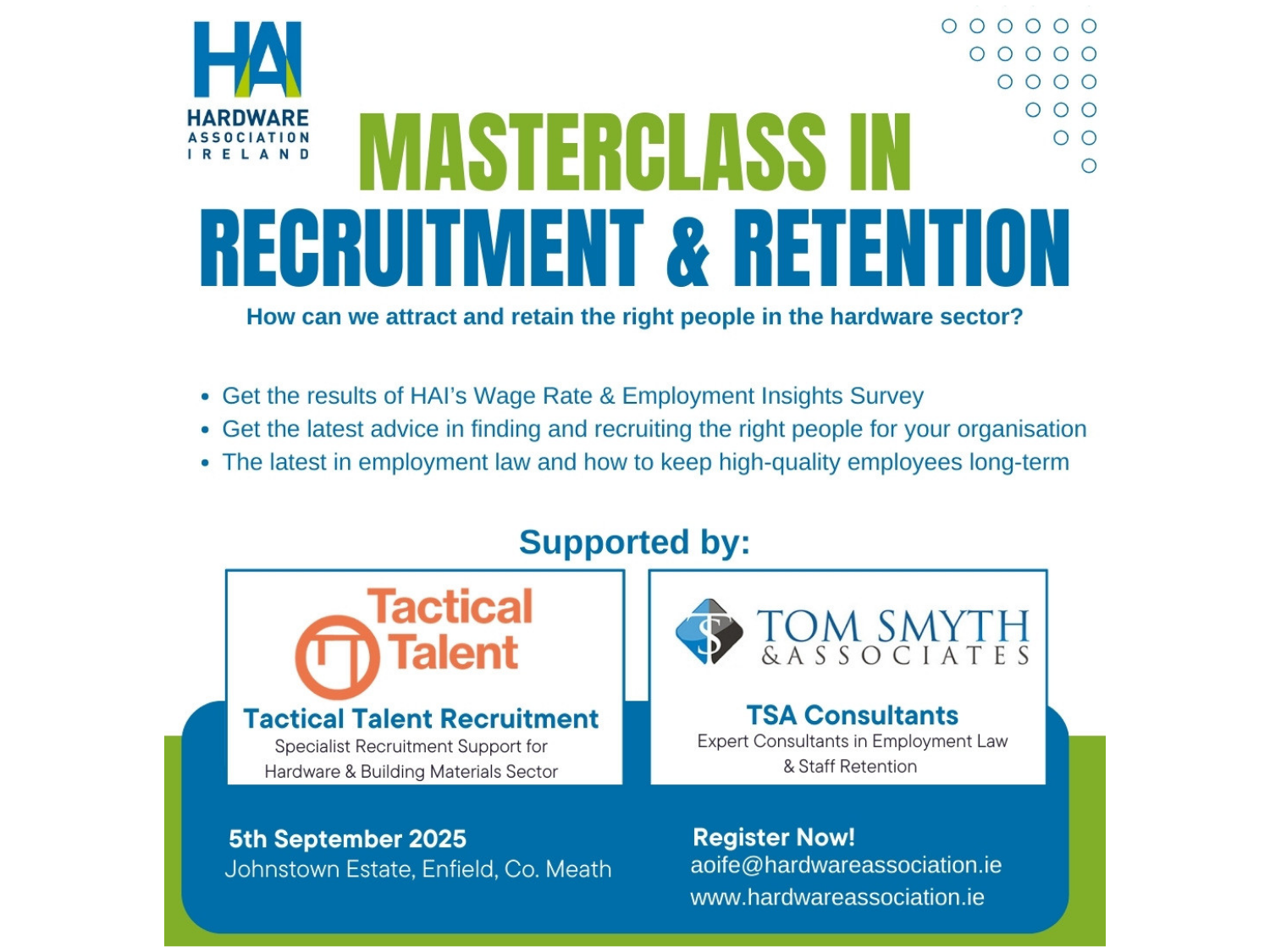 HAI Masterclass in Recruitment & Retention - Hardware Association